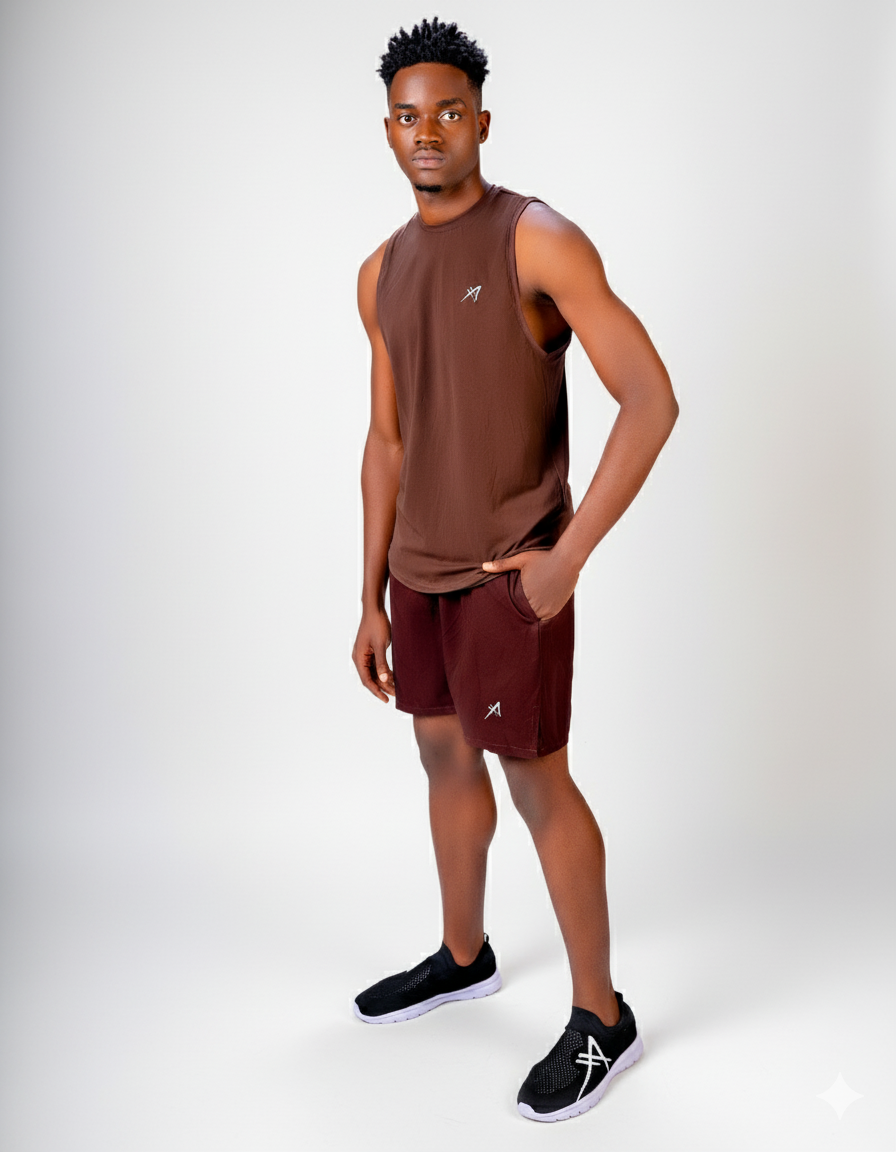 AFA Men's Complete Workout Gear (Brown) – AFA Sports